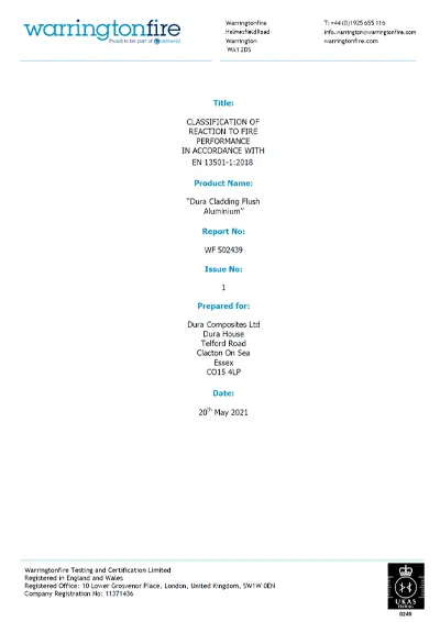 Testing & Certification | Dura Composites Ltd.