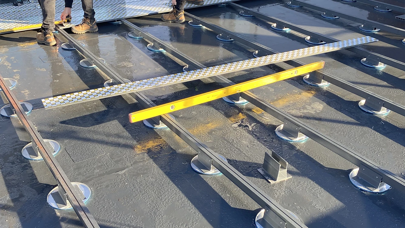 A2 Fire-Rated Aluminium Bearers & Pedestals | Dura Composites